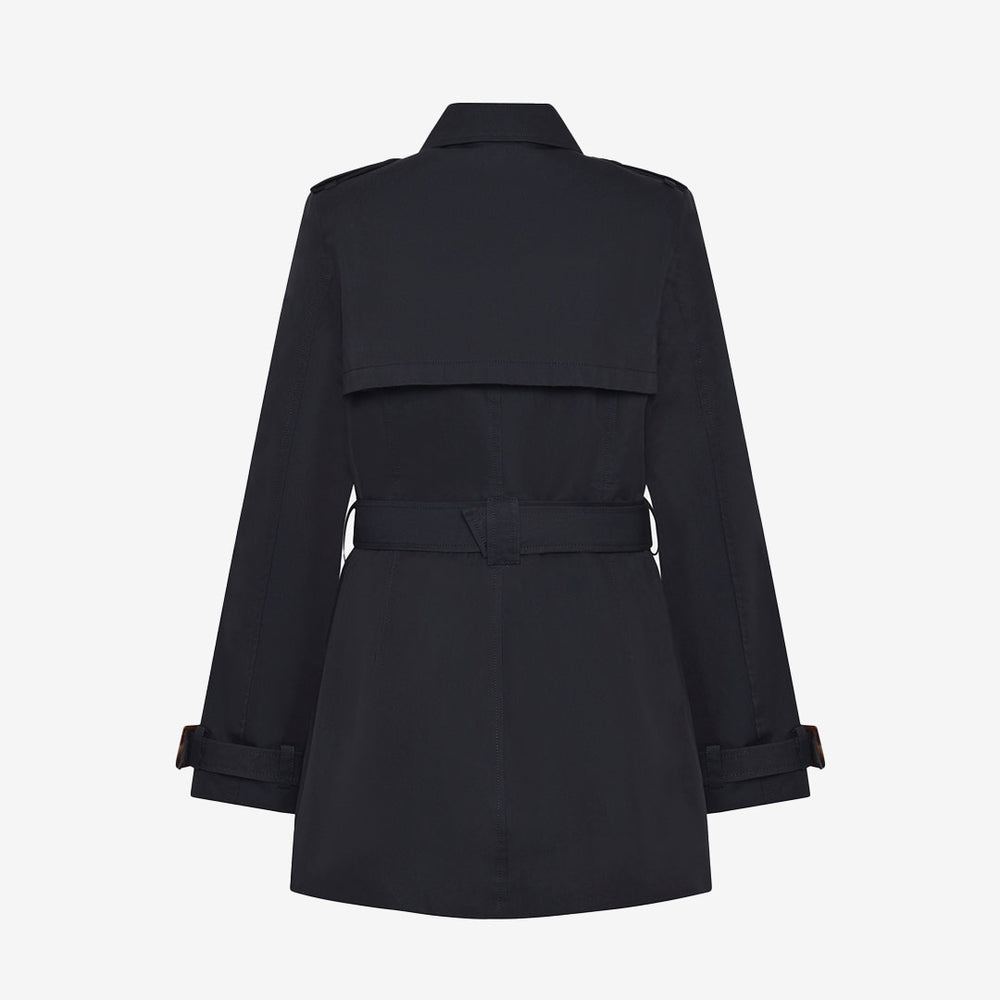 Rock and Blue Isabelle Coat Navy – Klassisk trenchkappa med bälte ...
